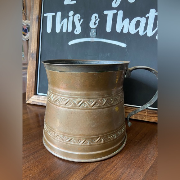 Ethan Allen | Accents | Ethan Allen Copper Planter With Handle Made In ...